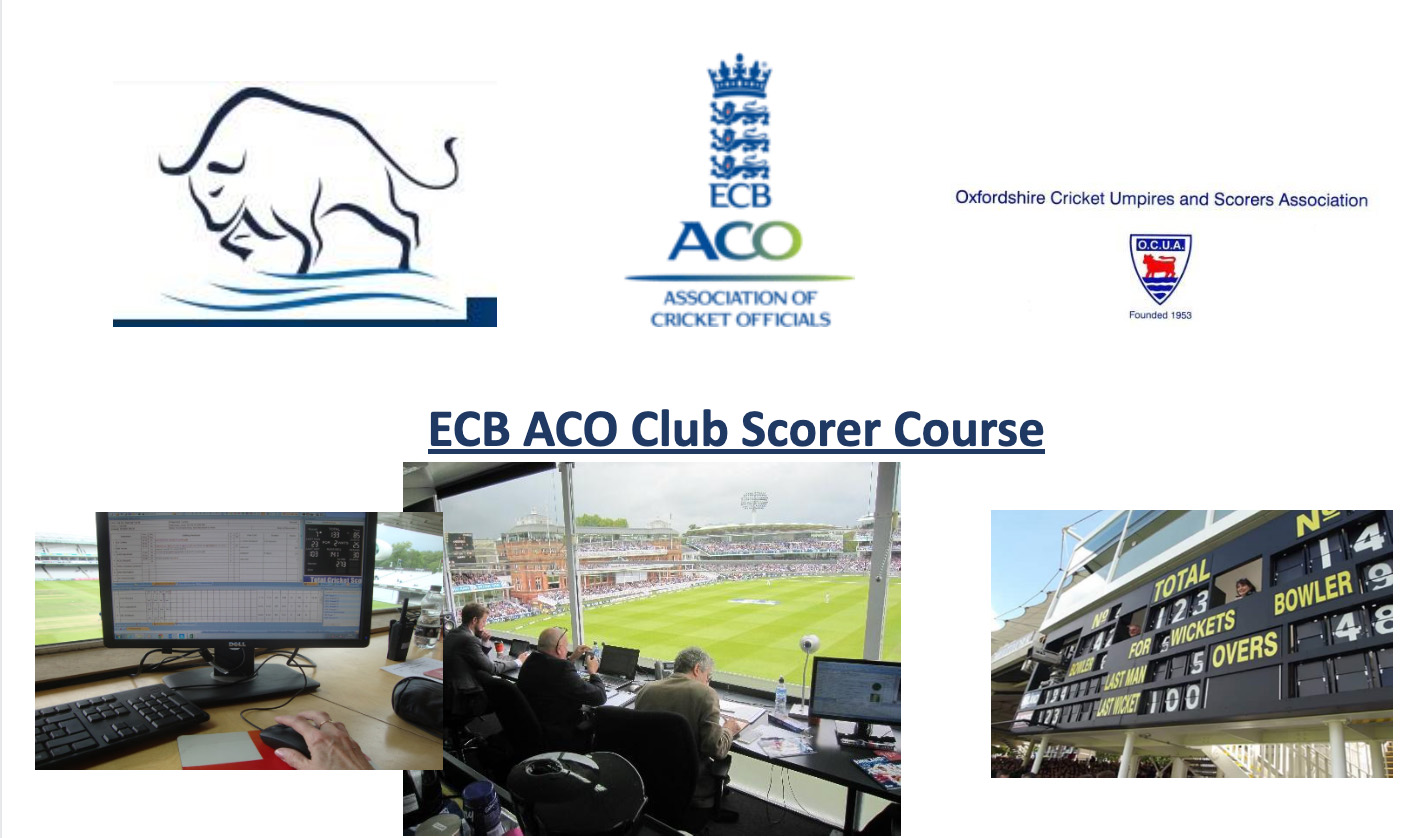 Club Scorer Course – Oxfordshire Cricket